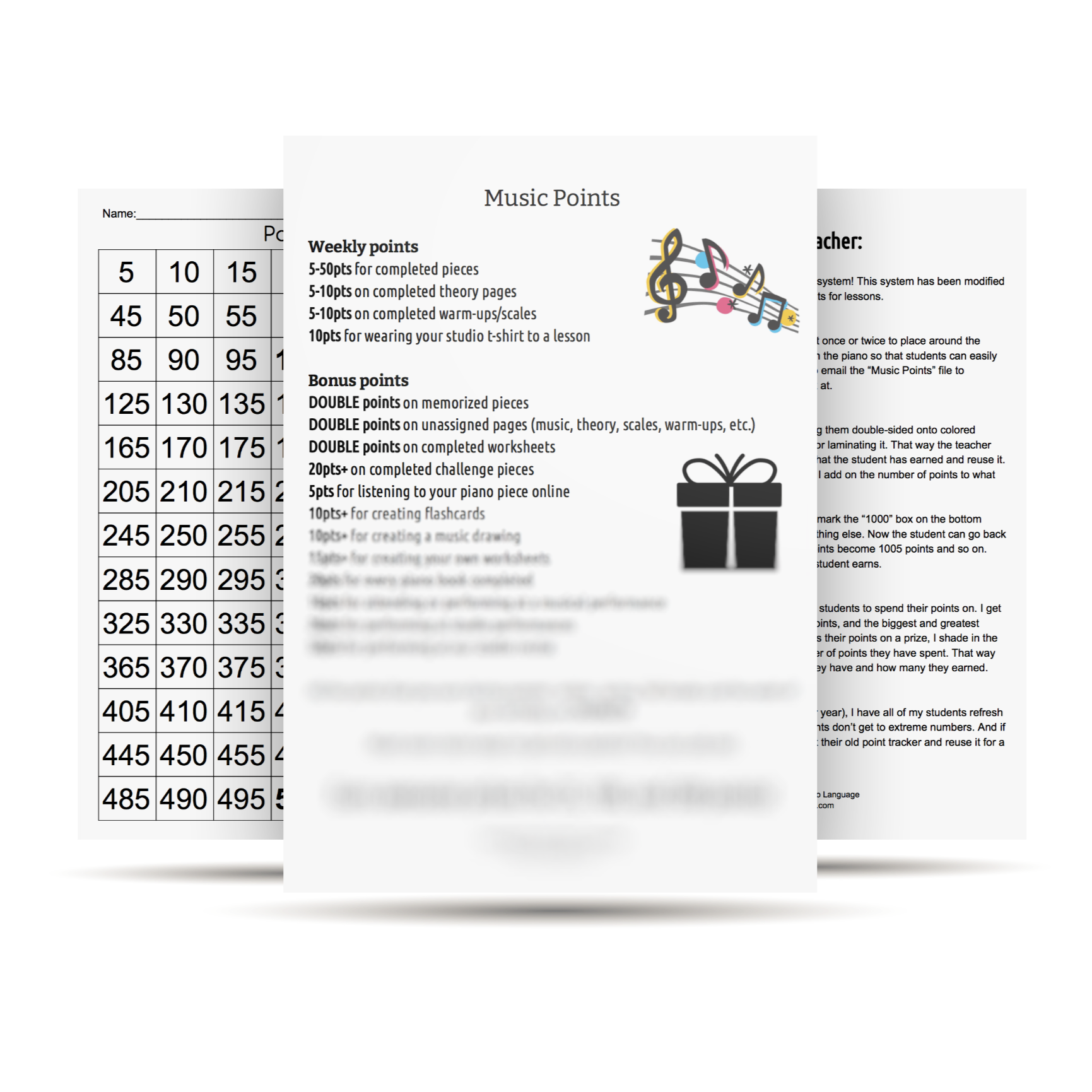 Point System and Tracker